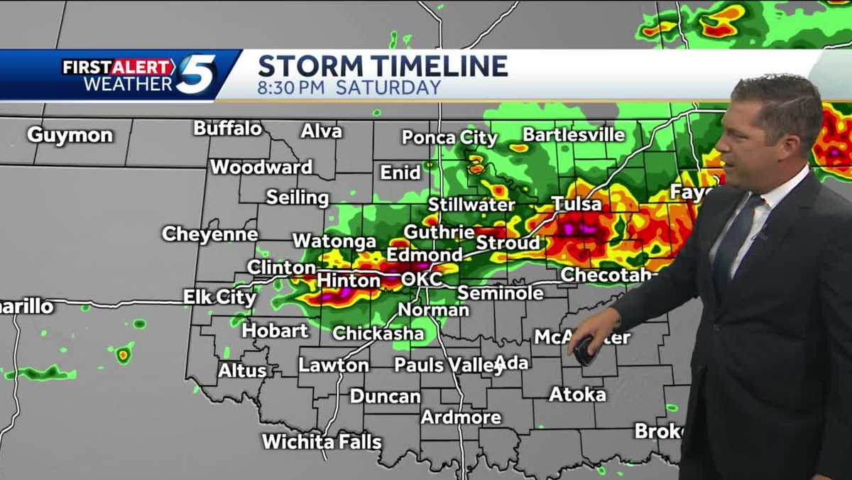 TIMELINE: Severe storms with chance of 70 mph winds, hail coming into ...