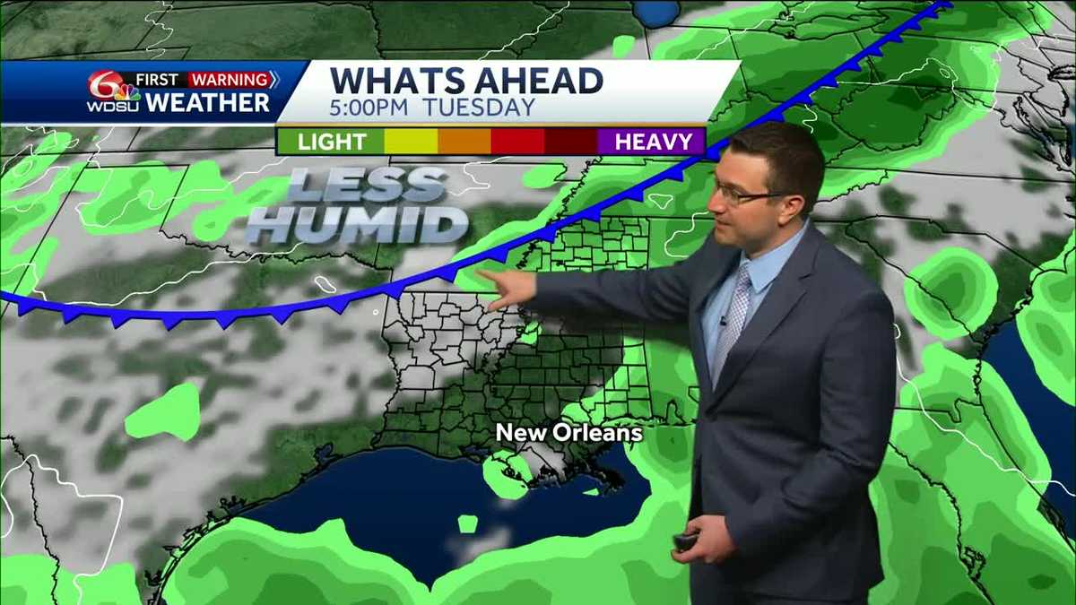 Tracking a cold front coming in