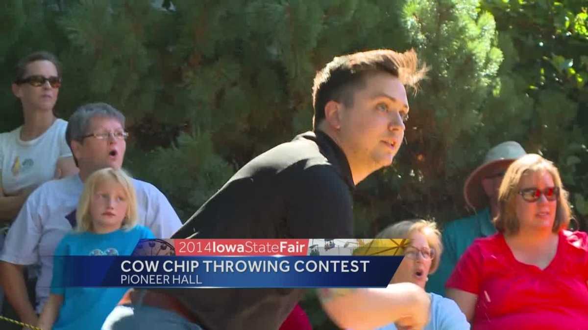 Iowa State Fair: Cow chip and rubber chicken throwing contests