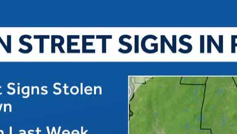 Rindge, New Hampshire police investigate stolen street signs