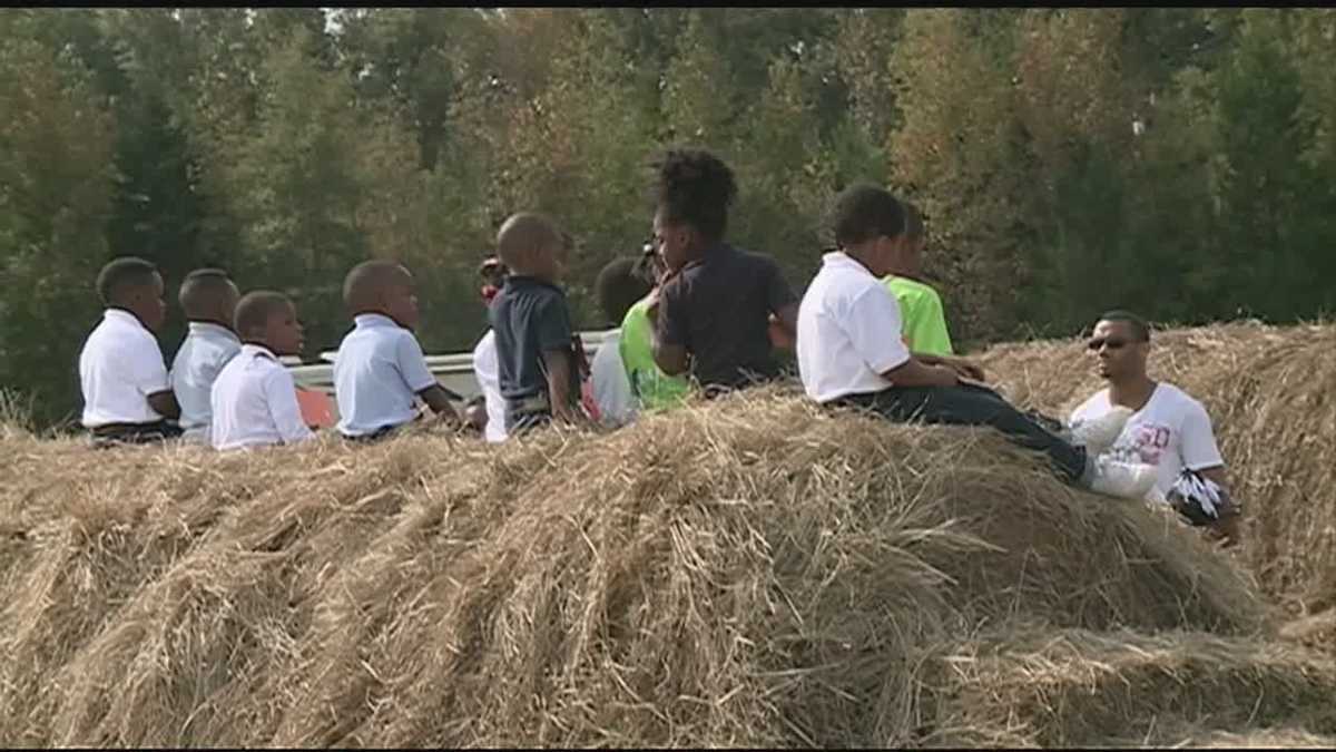 Students visit local farm
