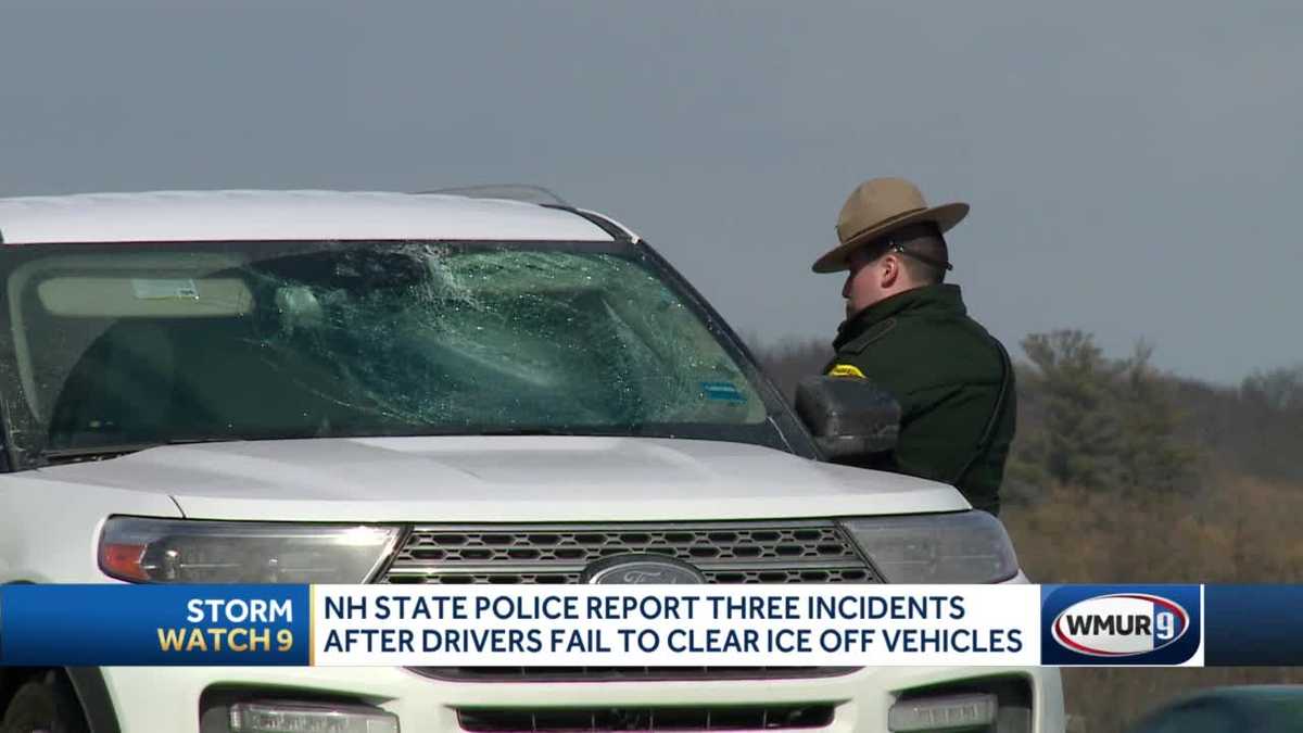 State police remind drivers to clear car of snow before driving