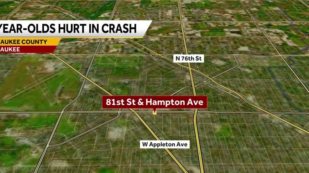 Two 5-year-olds seriously hurt in crash on Milwaukee northwest side