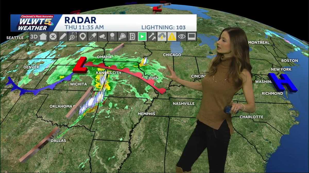 Tracking changes: Rain, winds arrive overnight in Cincinnati