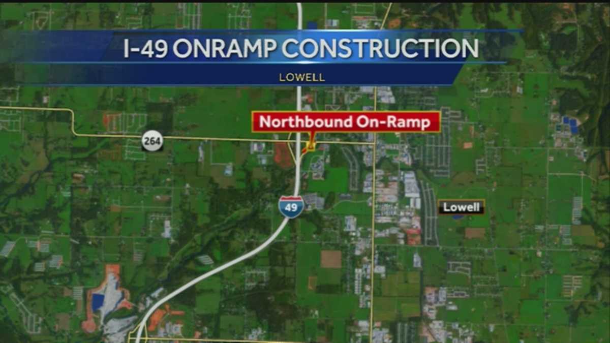 I-49 construction tonight at Lowell