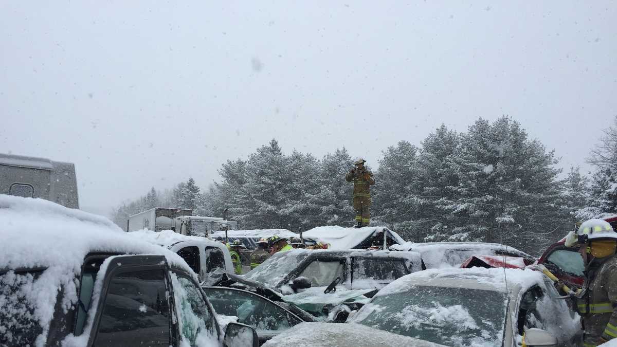Witnesses describe massive highway pileup