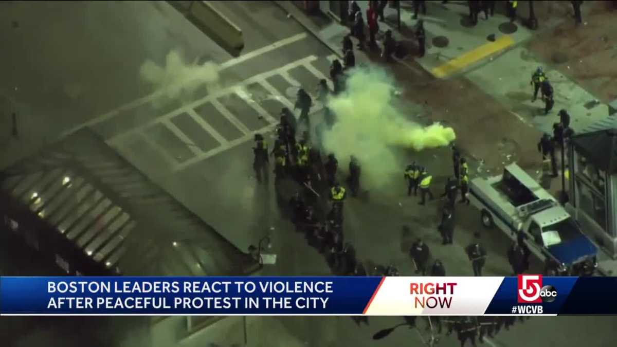 Boston leaders react to overnight violence