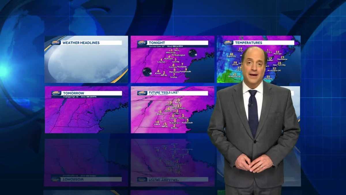 Watch: Bitter cold overnight into Sunday