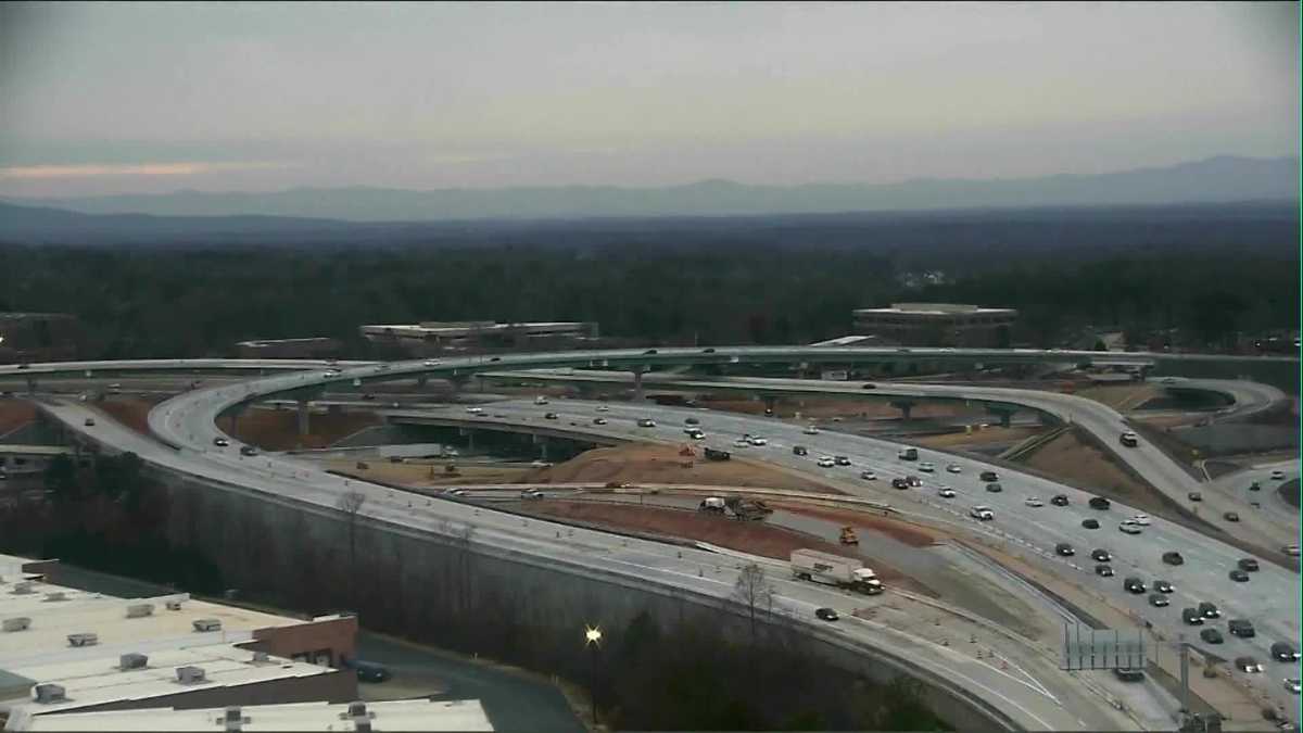 Major road closure at I-385 interchange wraps up early