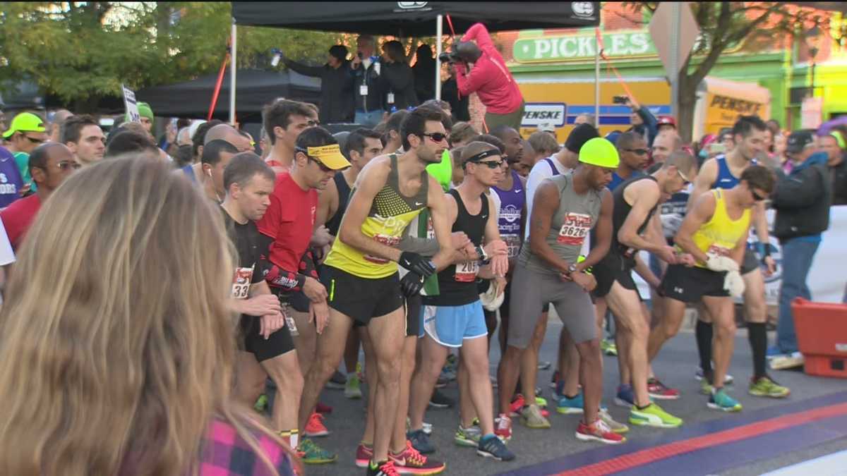 Start of the 2015 Baltimore Marathon