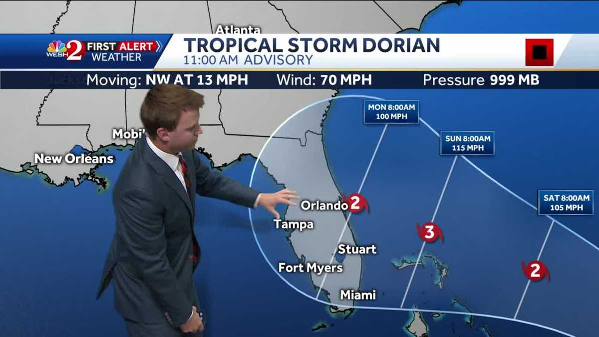 Tracking Tropical Storm Dorian