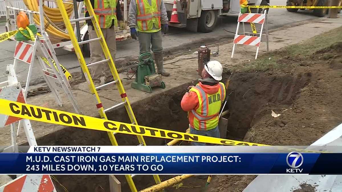 MUD cast iron gas main replacement project: 243 miles down, 10 years to go