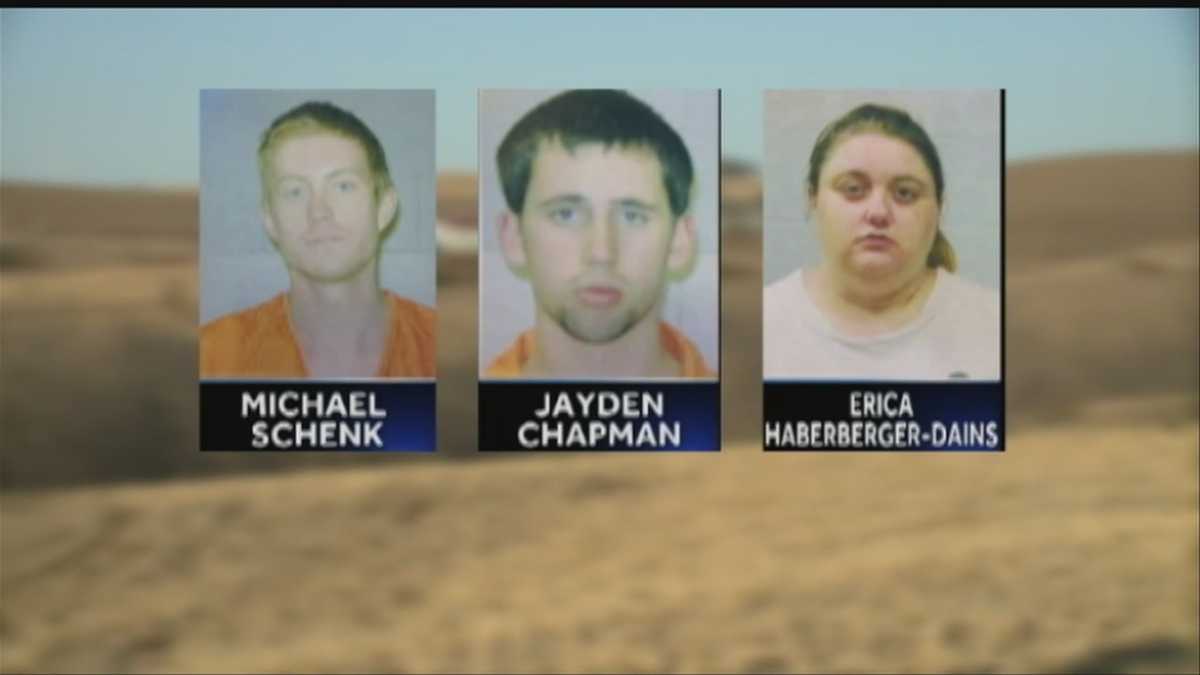 Three charged in double homicide in western Iowa
