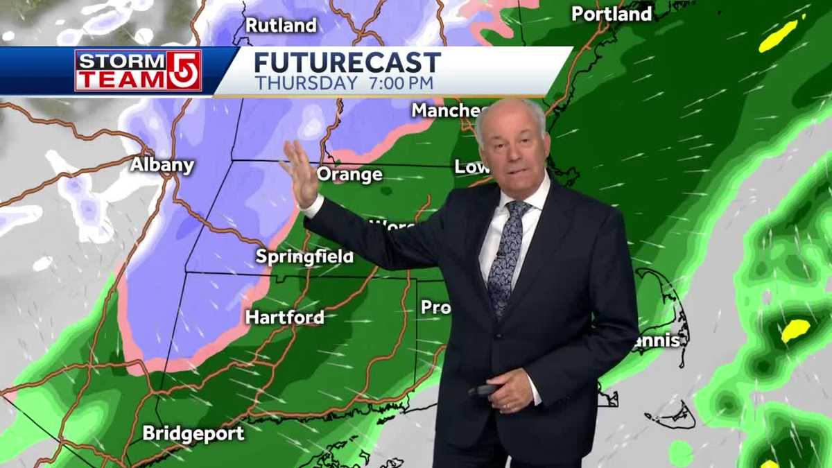 Video: Rain arrives; coldest air of season comes overnight