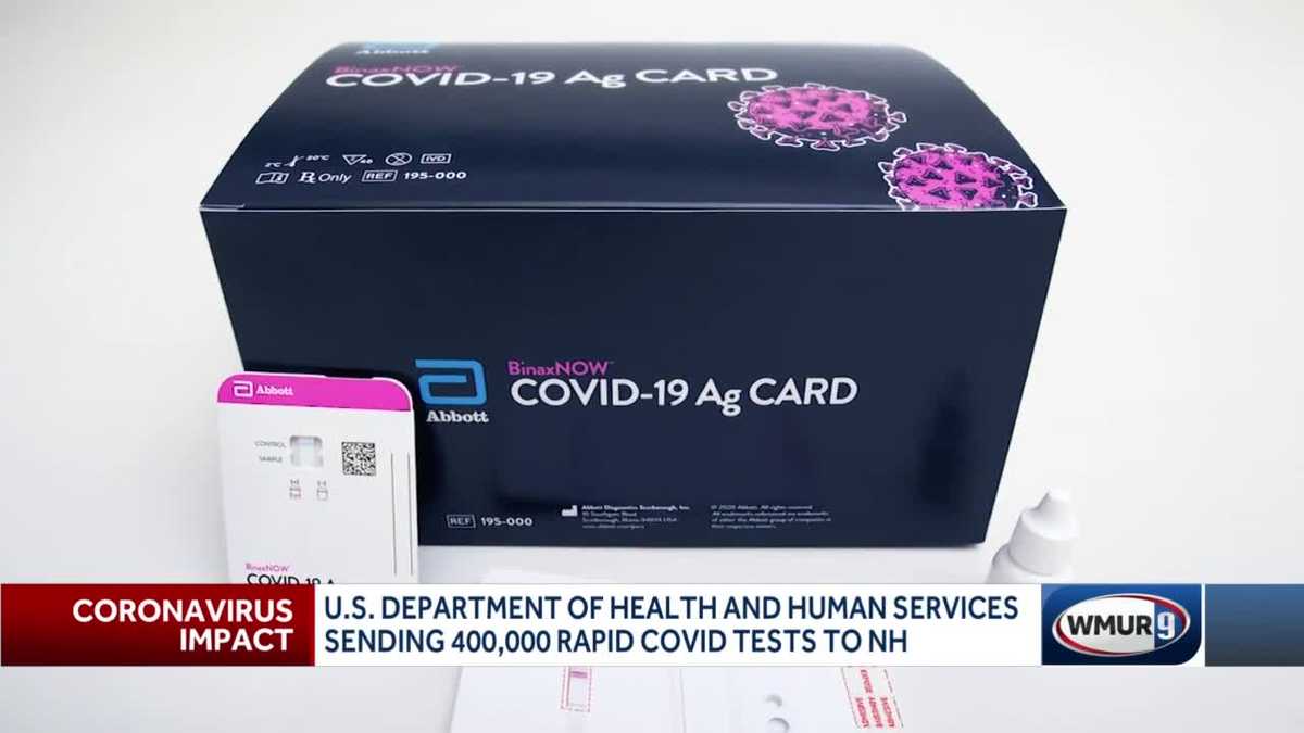 US DHHS sends rapid COVID-19 tests to NH
