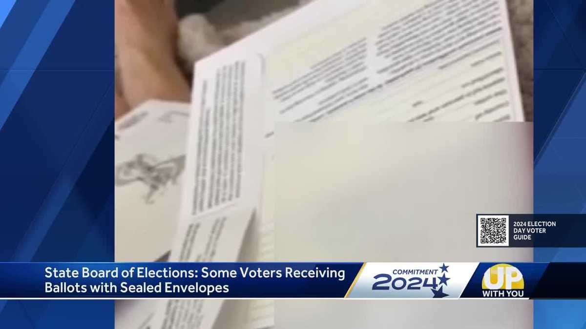 NC voters receive sealed envelopes due to Hurricane damage