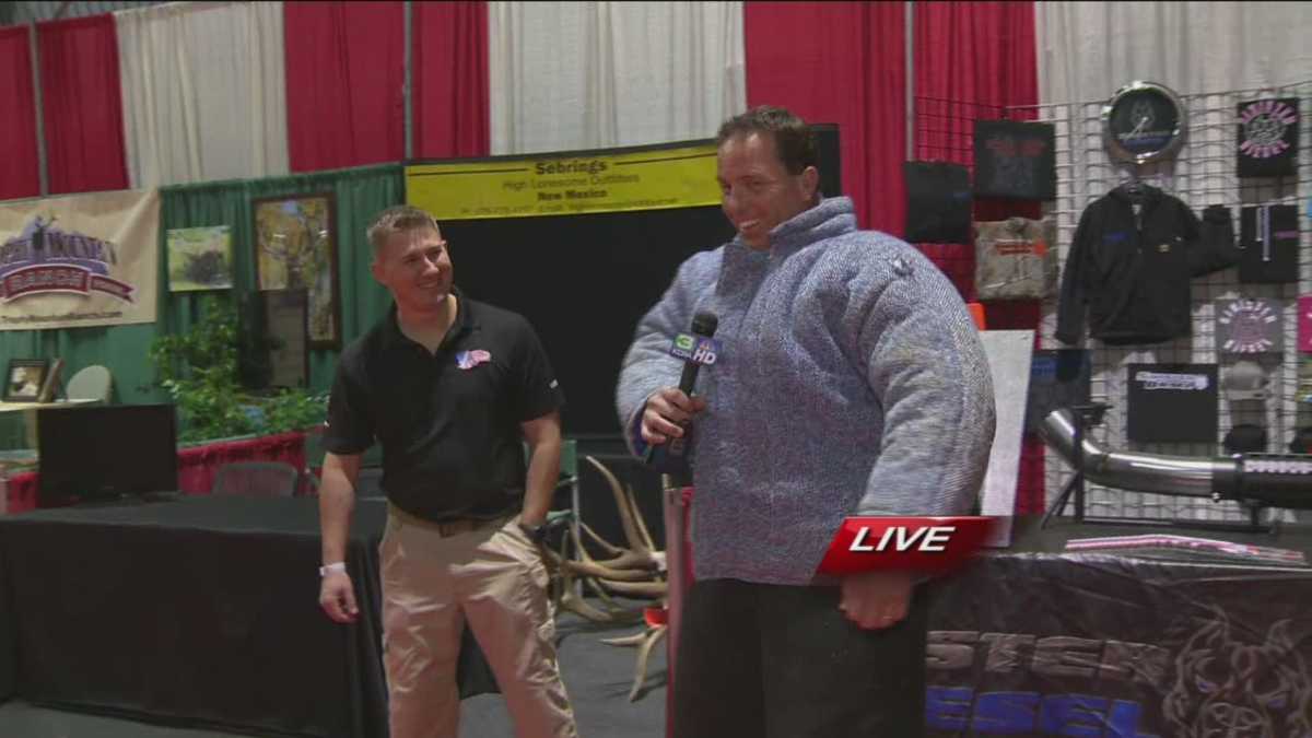 Why is Brian Hickey dressed like a giant chew toy?