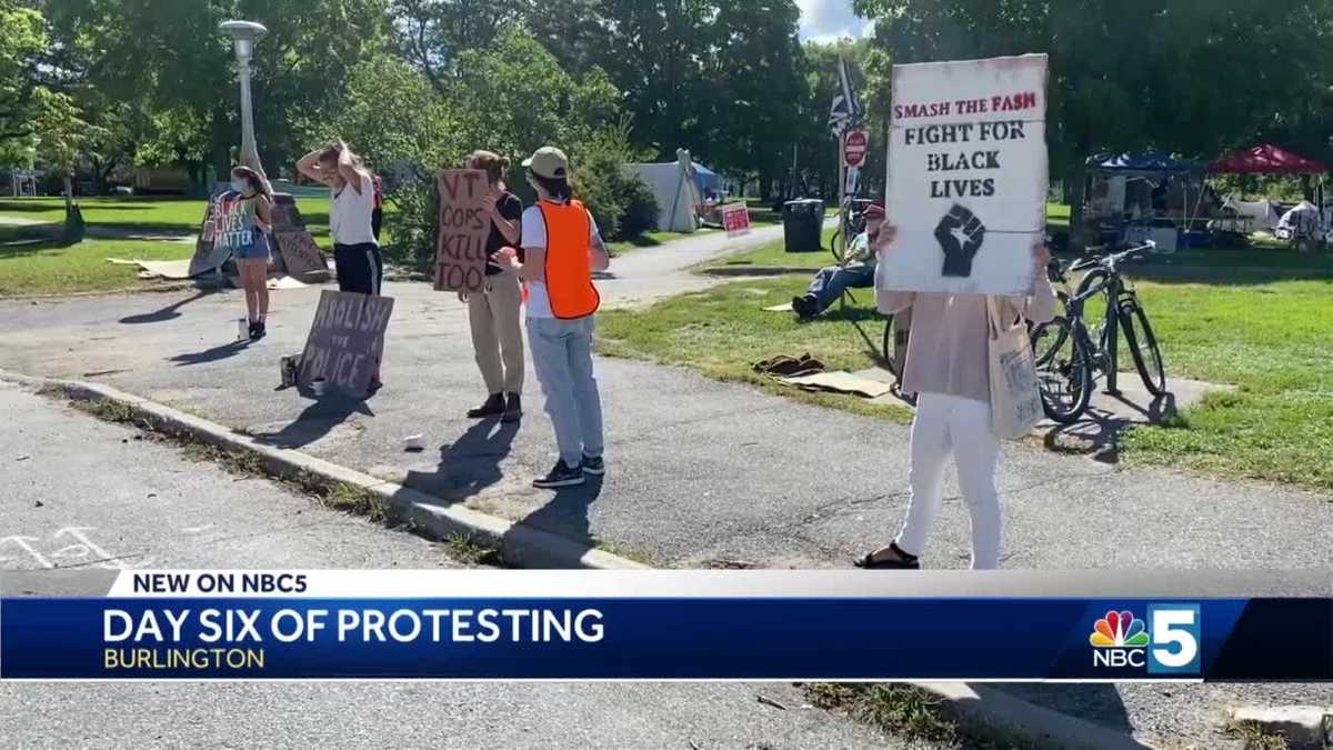 Protest encampment in Burlington makes it to Day 6