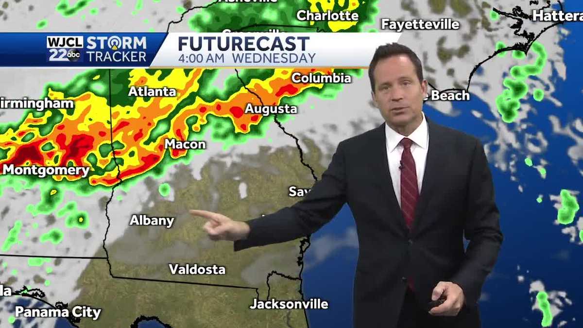 Savannah: Tracking thunderstorms, showers for Wednesday