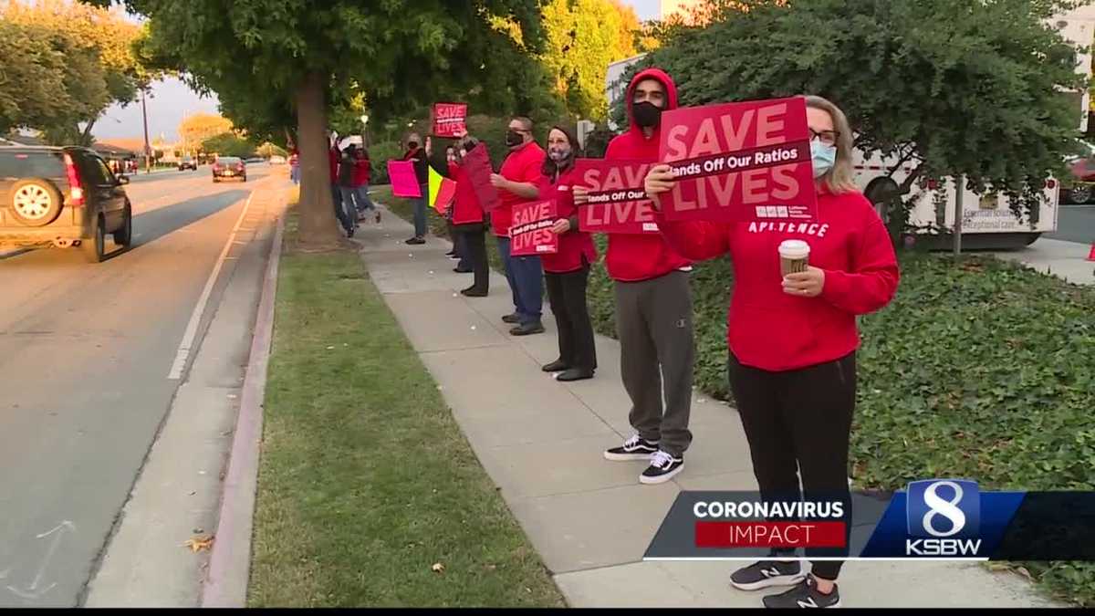 Nurses protest for more protections after 8 nurses at SVMH test ...