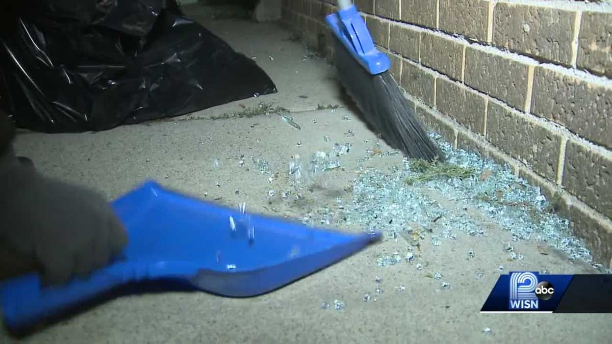Community helps clean up after vandals smash windows