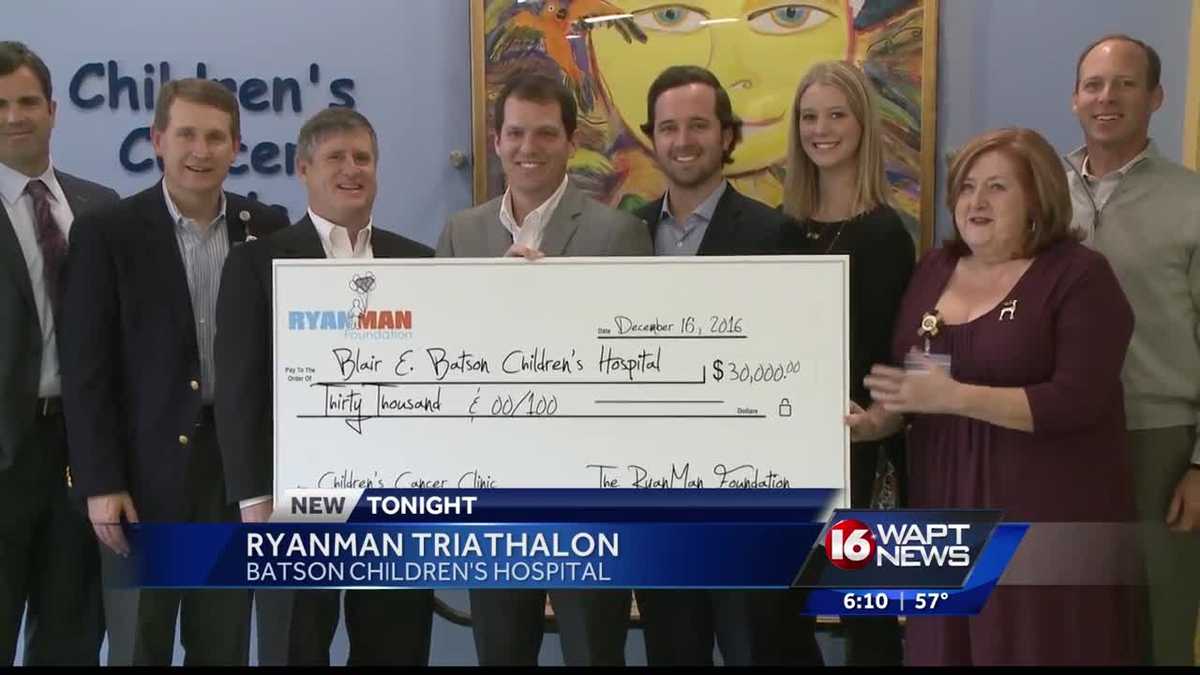 Ryanman Triathlon donates to Batson