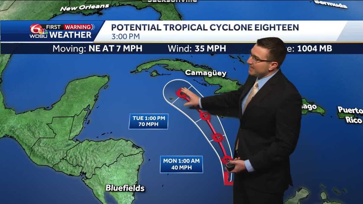 Warm conditions with slight rain chances