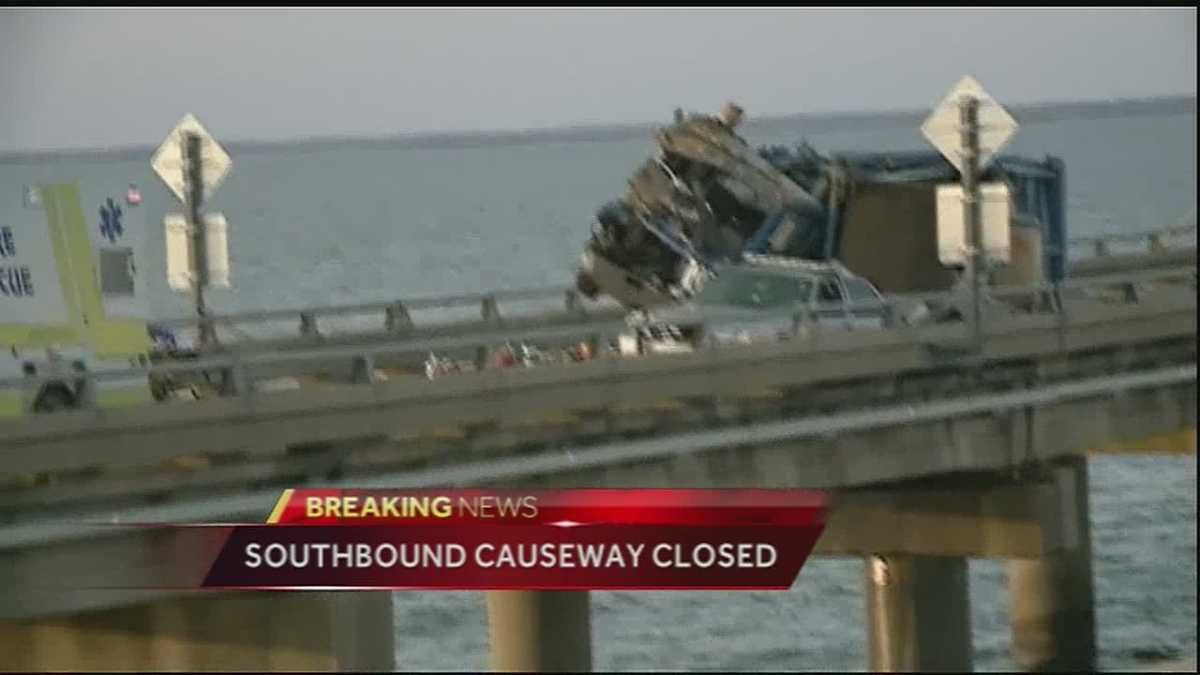 South lanes of Causeway to remain closed for several hours Monday night