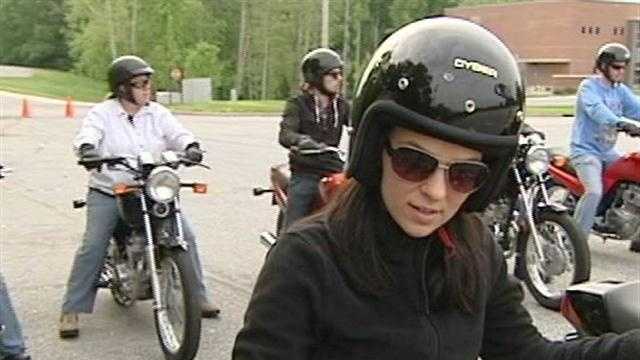 Biker babe! Stephanie gets motorcycle license