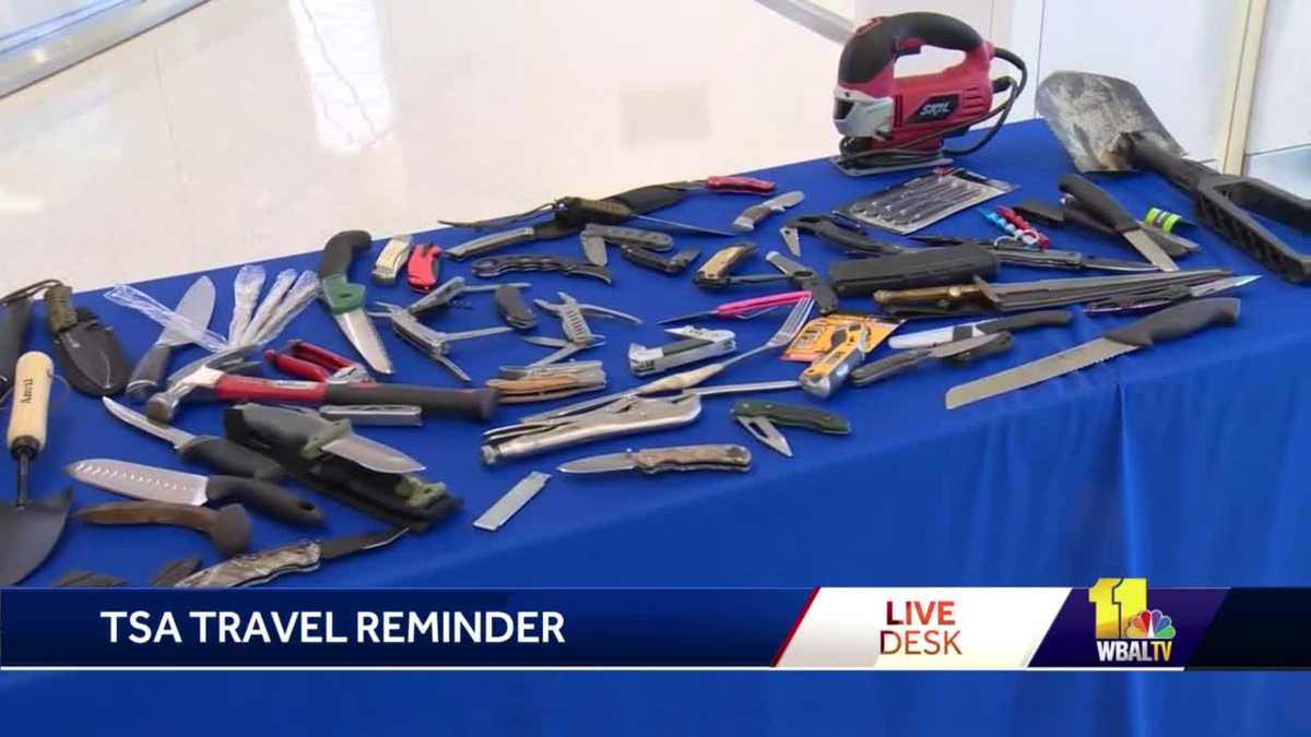 TSA says travelers should be mindful about prohibited items