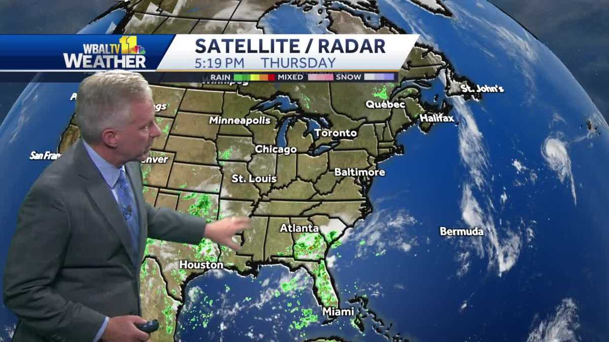 Humidity returns Friday in Maryland