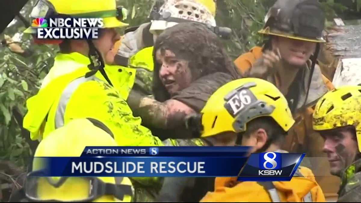 Amazing mudslide rescue: SoCal girl pulled from massive mudslide