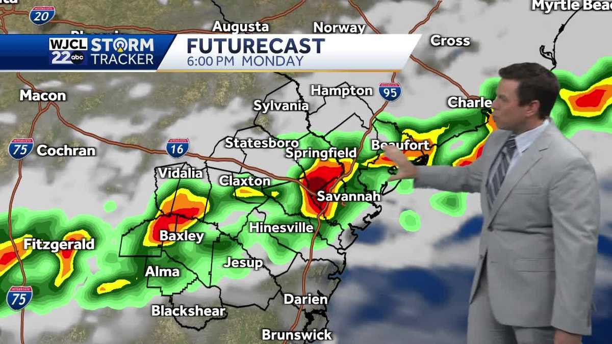 Severe thunderstorms possible today mainly after 2 pm