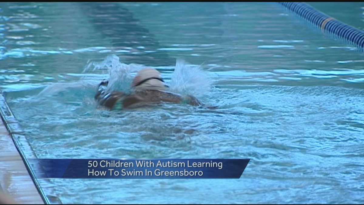 Teaching autistic children to swim