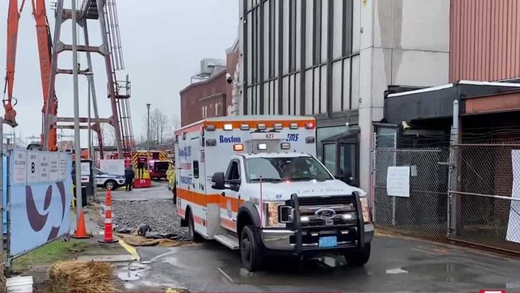 Several trapped by collapse at old Boston powerplant