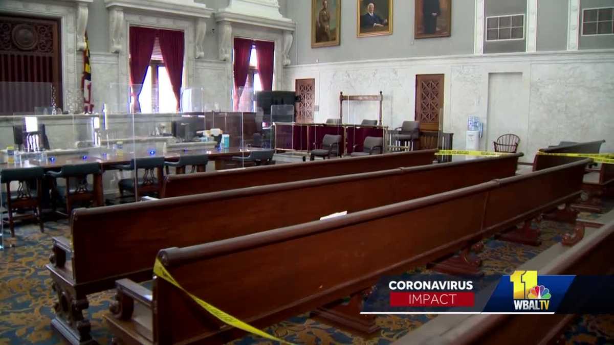 Inside look at Baltimore courthouse amid coronavirus pandemic
