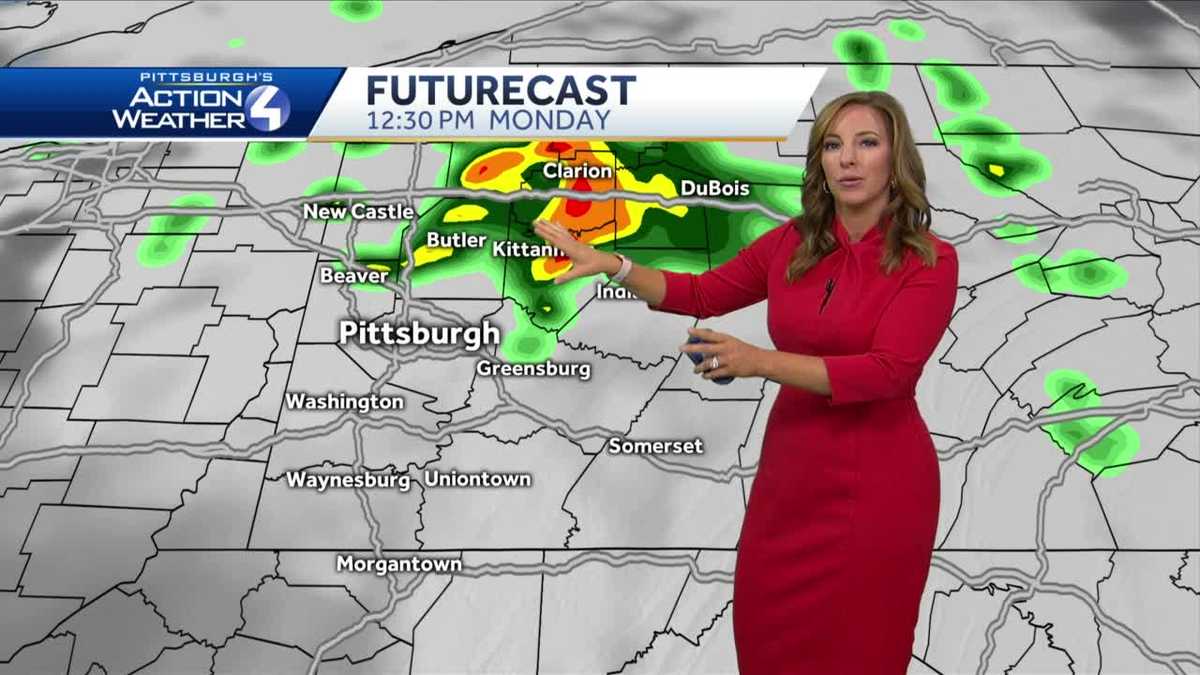 Isolated Storms coming for Monday