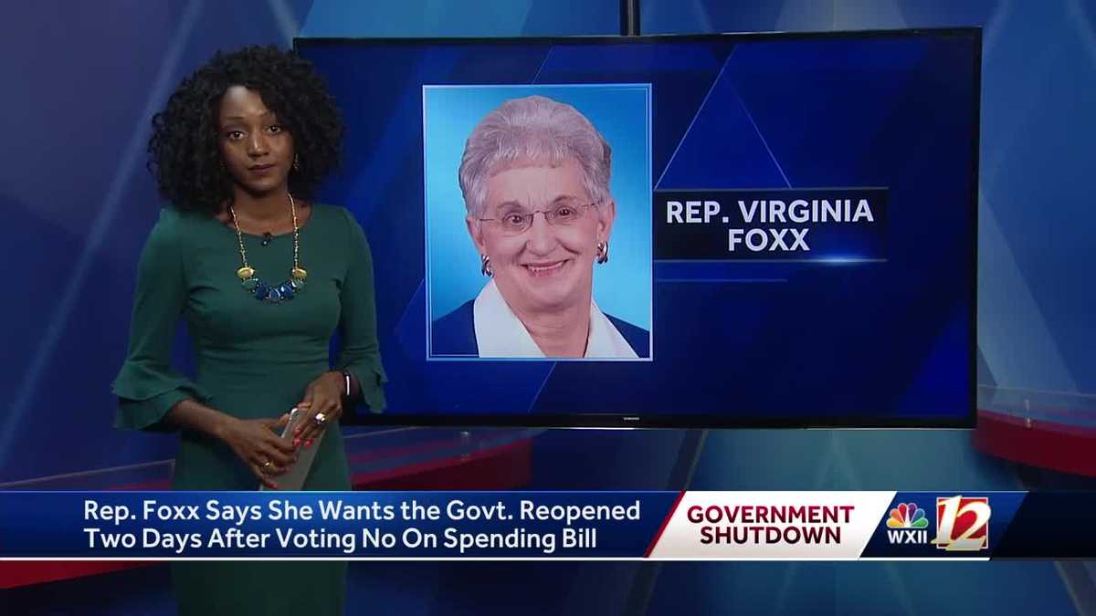 N.C. Republican Virginia Foxx calls shutdown "totally unnecessary"