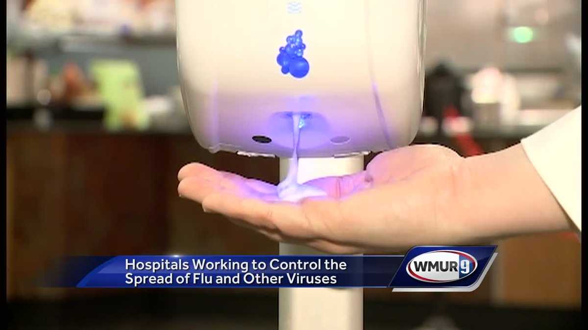 Hospitals set up hygiene stations as flu spreads