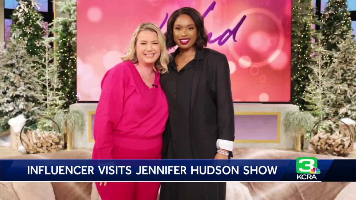 Sacramento influencer Maddy Eccles interviews Jennifer Hudson on set of ...