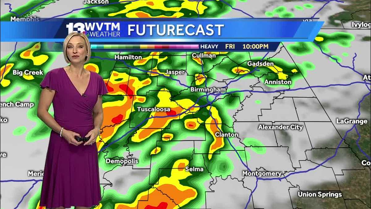 A cold front brings rain, isolated t'storms tonight