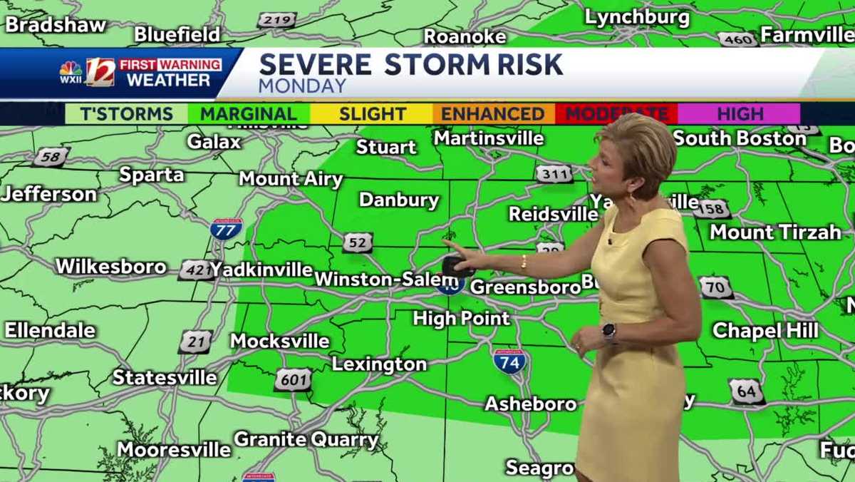 WATCH: Stormy Monday, isolated severe storms possible