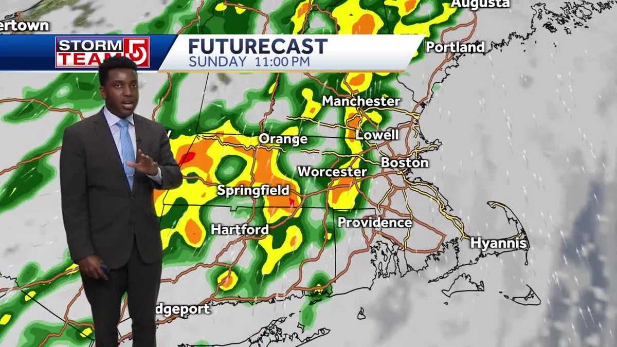 Video: Cloudy with a chance of rain Sunday night