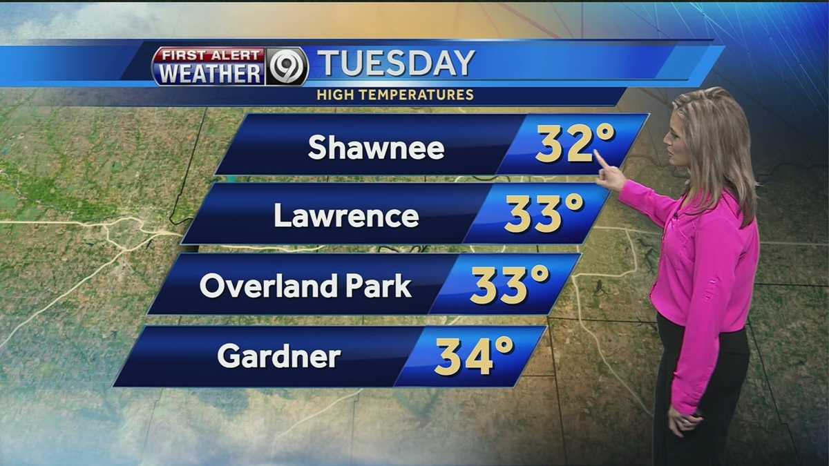 Temps to rebound into the 30s for your Tuesday