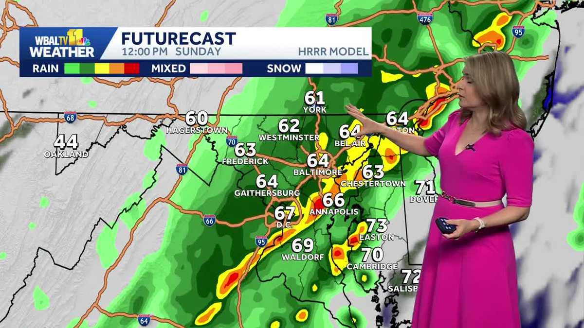 Baltimore weather: Rain coming for Easter Sunday, here's when