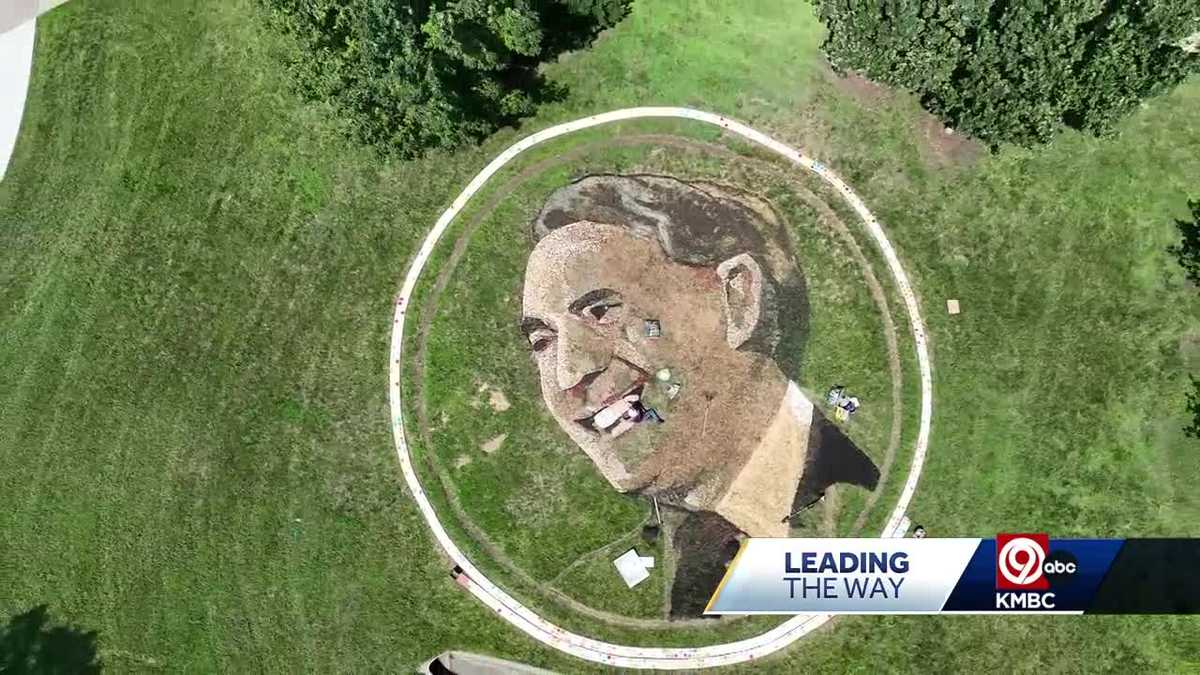 Earthwork artist honoring Kansas icon Bob Dole