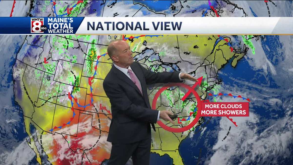 Shower chances increase by the weekend