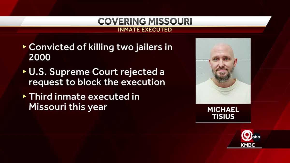 State of Missouri carries out the execution of Michael Tisius