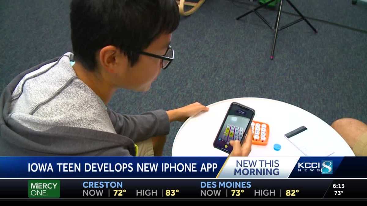 Iowa teen tech whiz creates app for iOS 13