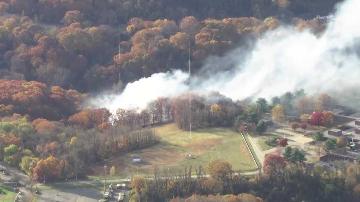 Crews on scene of active brush fire at Pittsburgh Police Department ...